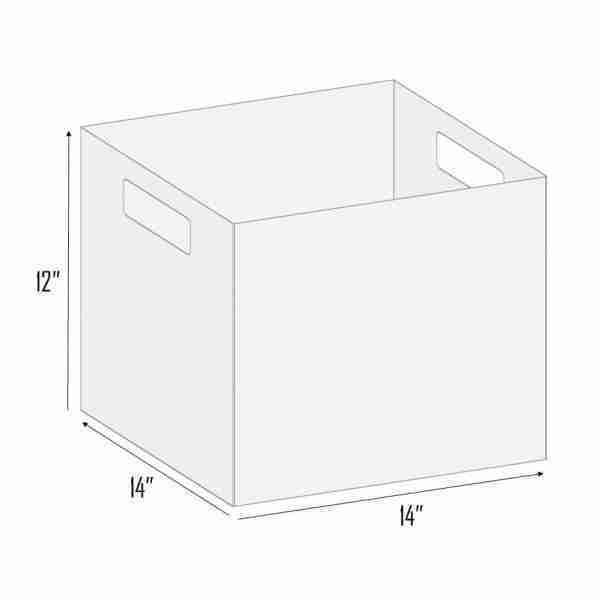 Acrylic Box with Handles 14x14x12 Inches - Chinov Display