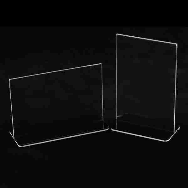 Acrylic Sign Holder T Shaped Menu Stand - Chinov Display