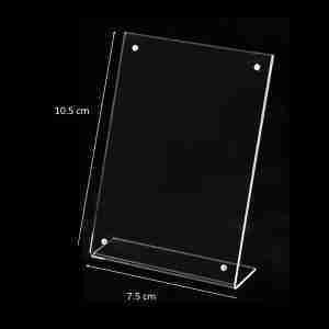Acrylic T Shape Sign Holder with Magnets - Chinov Display